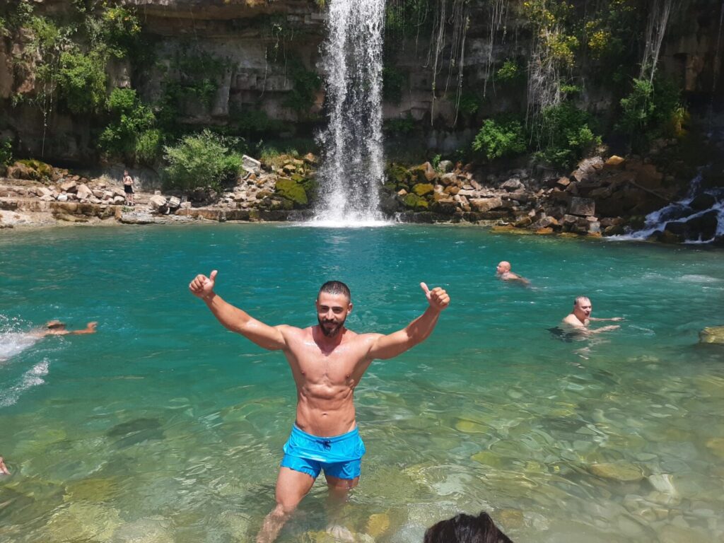 Hiking and Swimming in Afqa natural pool and waterfall - Lebanon ...